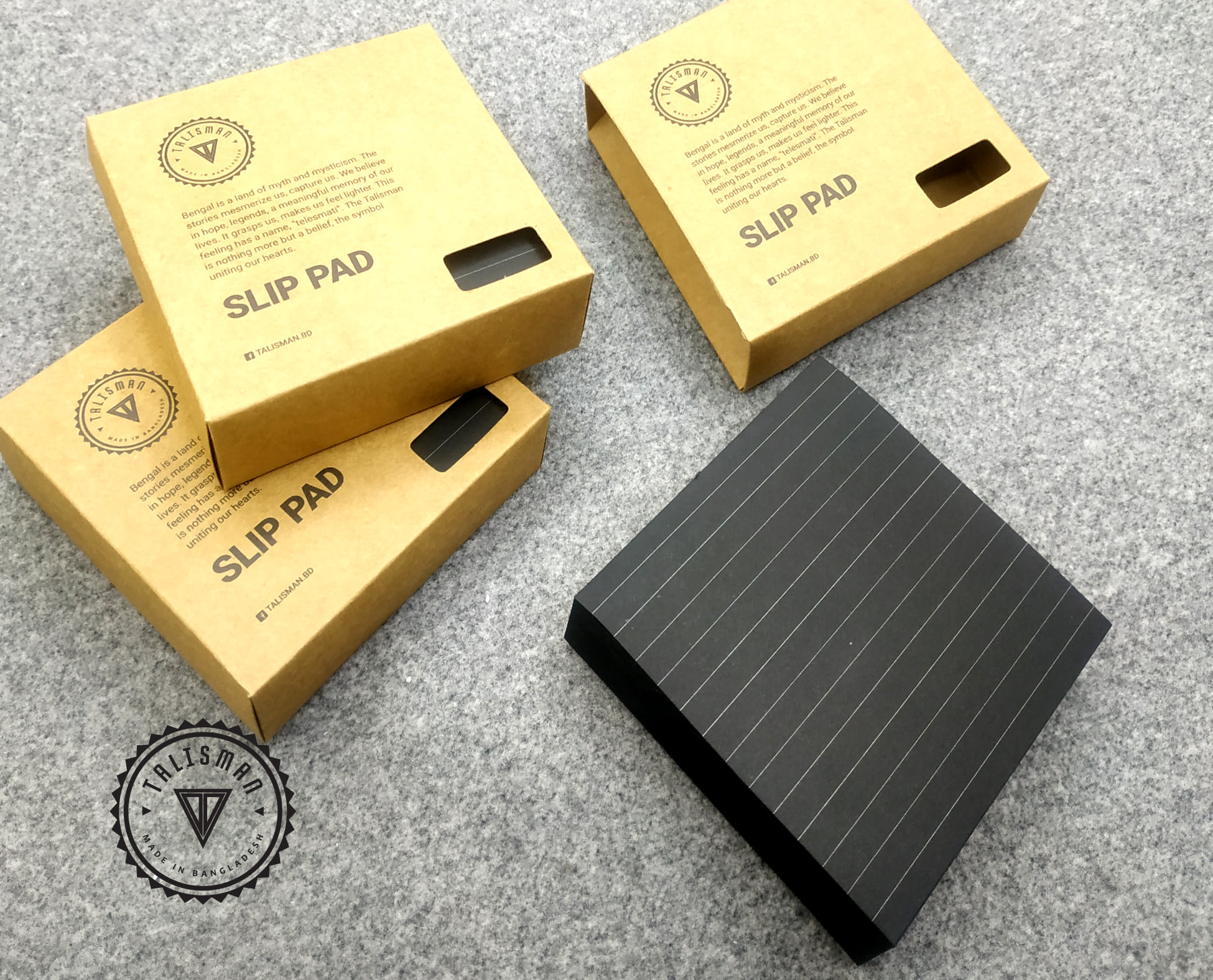 Tear Off Notepad – Black Paper (Lined Pages) – 01 Pc – Talisman Bangladesh