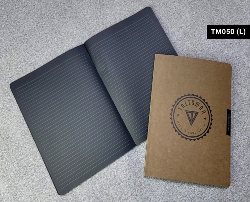 TM050 (L): Large Size Black Paper Lined Pages Notebook – 01 Pc ...