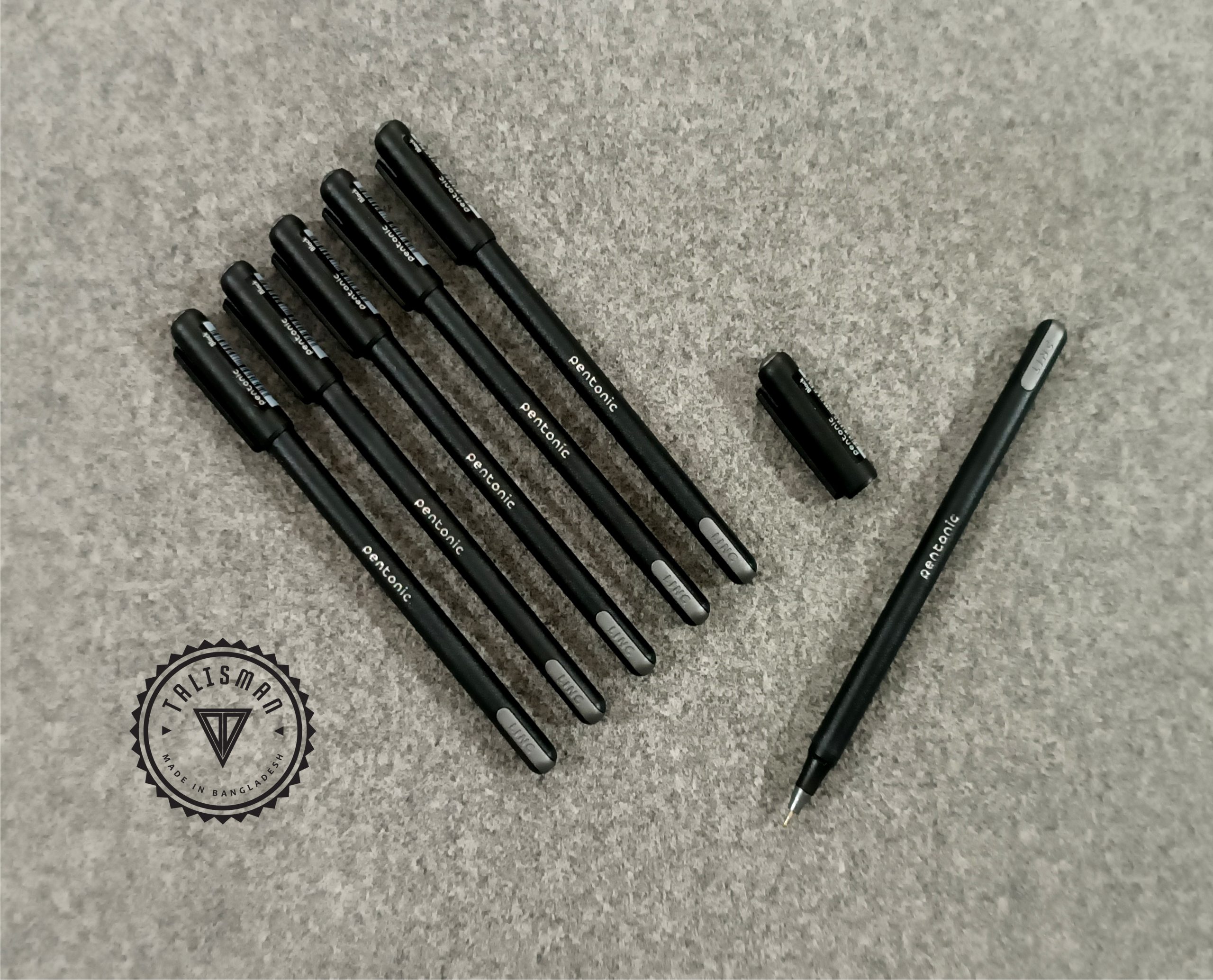 Linc Pentonic 0.7mm Black Ball Pen – 06 Pcs Set – Talisman Bangladesh