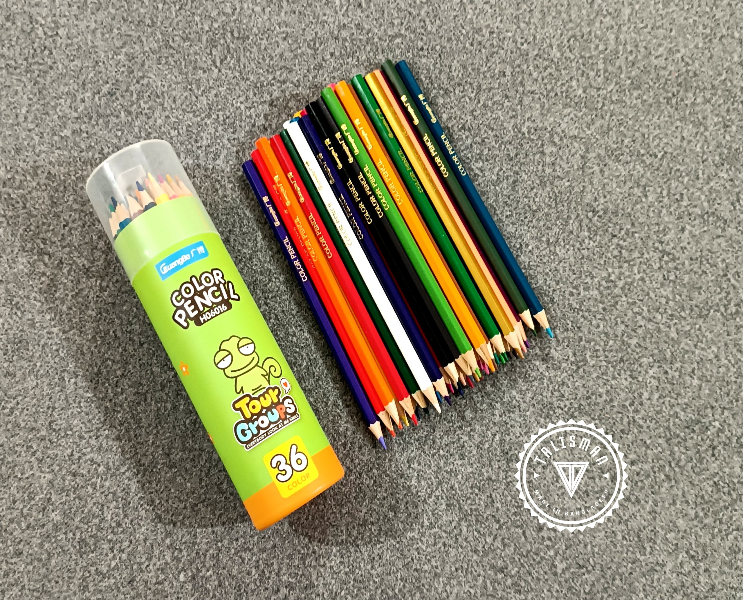 Guangbo H06016 Color Pencil (Lemon Green) – 36 Pcs Set – Talisman ...