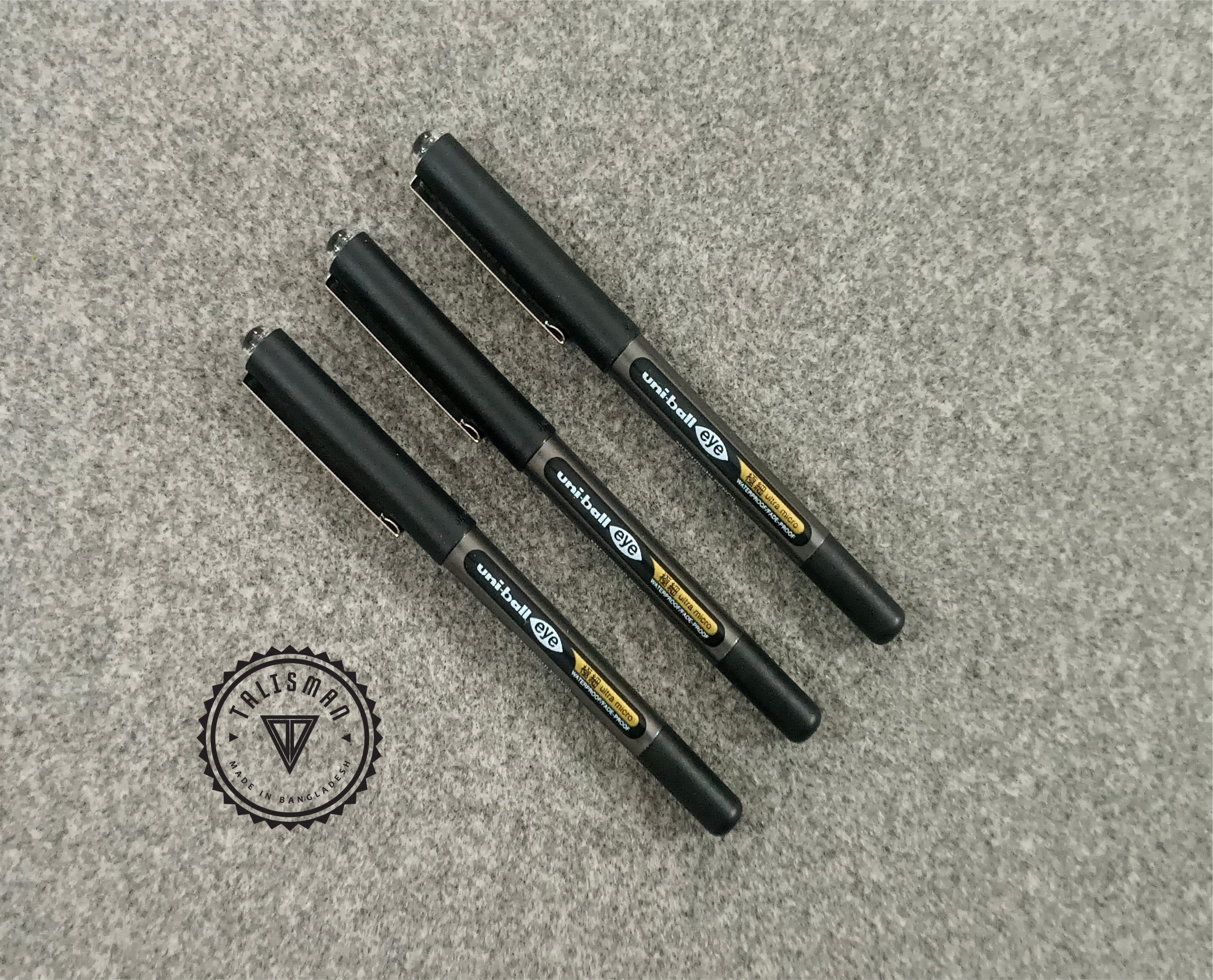 UNI-BALL UB150 Eye Ultra Micro 0.38mm Roller Ball Black Gel Pen – 03 ...