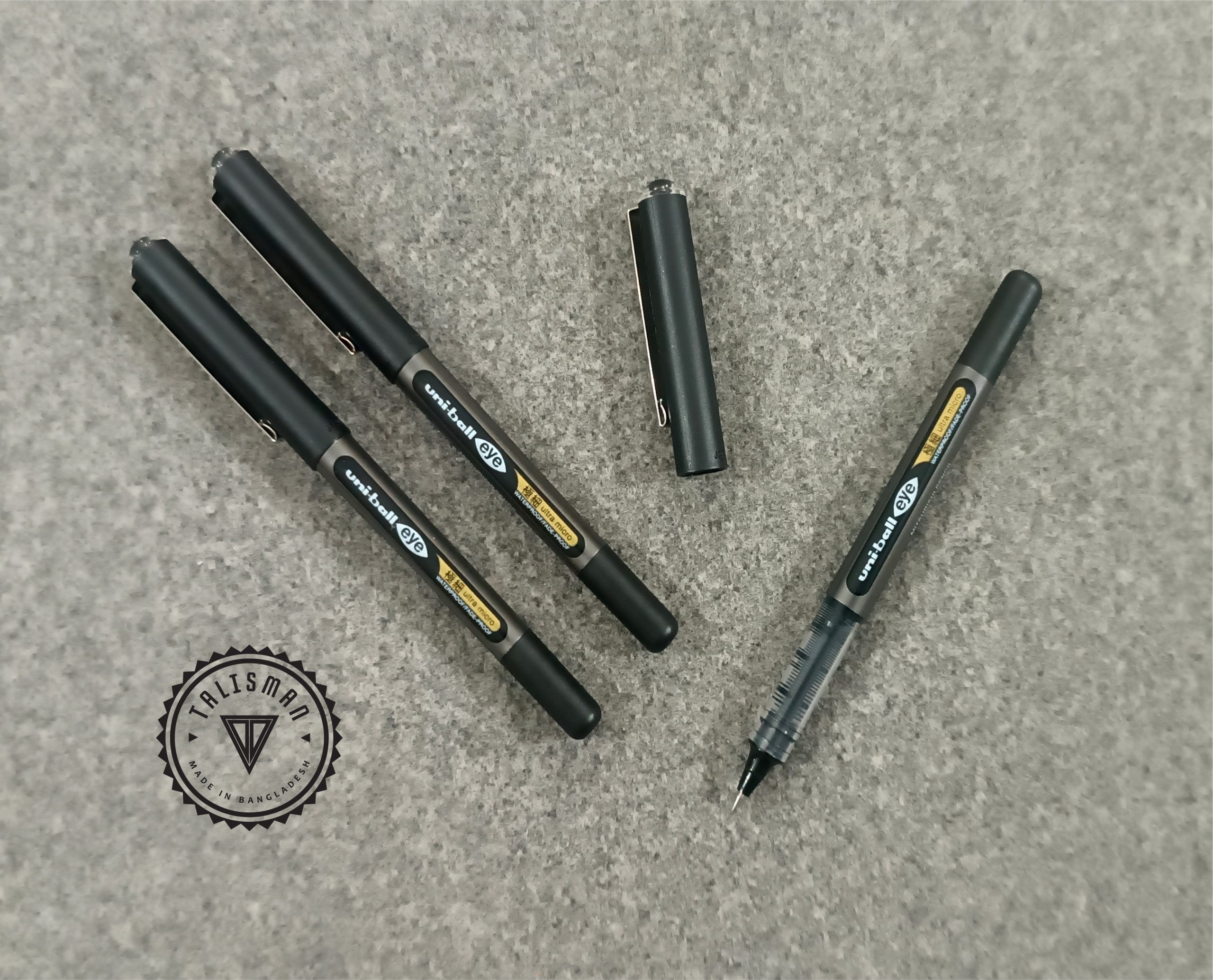 UNI-BALL UB150 Eye Ultra Micro 0.38mm Roller Ball Black Gel Pen – 03 ...