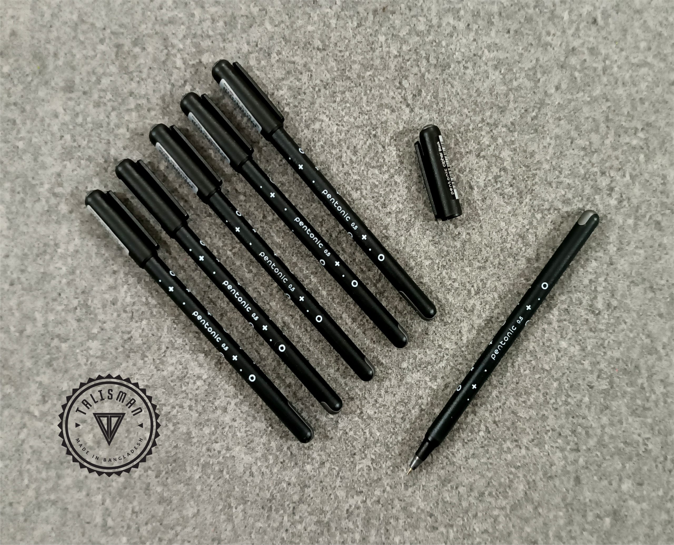 Pentonic Cipher 0.5mm Black Ball Pen – 06 Pcs Set – Talisman Bangladesh