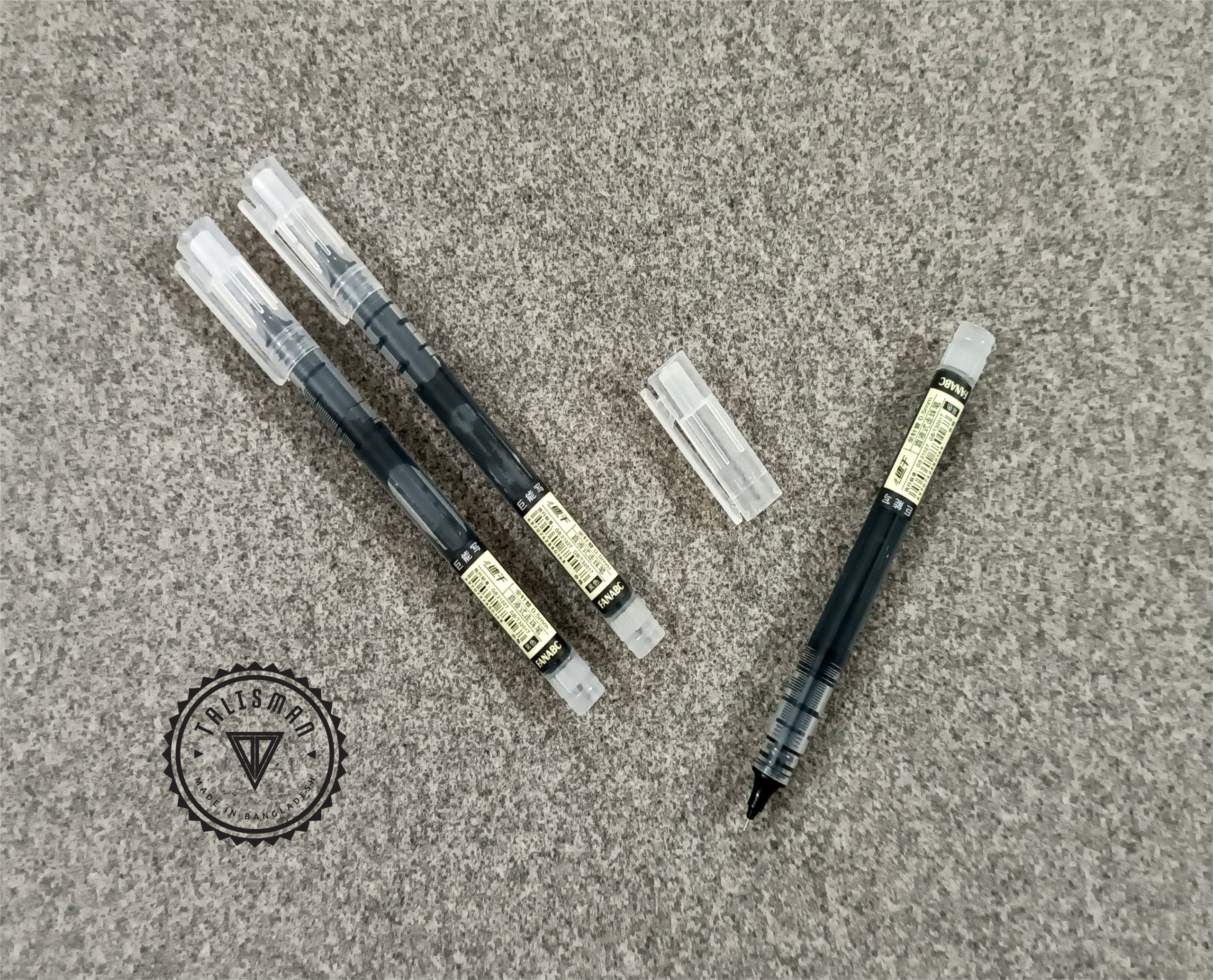 FANABC GB-2127 0.5mm Black Gel Pen – 03 Pcs Set – Talisman Bangladesh